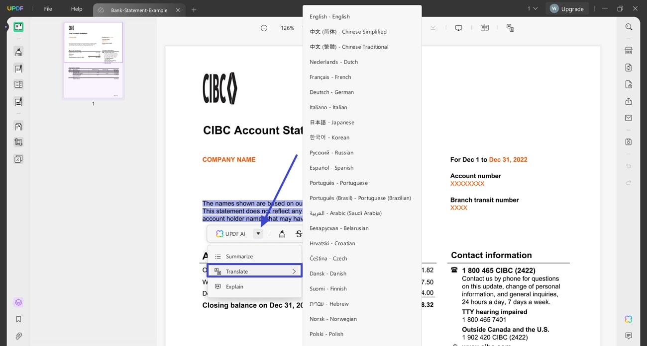 Top Methods for Accurate Bank Statement Translation - UPDF