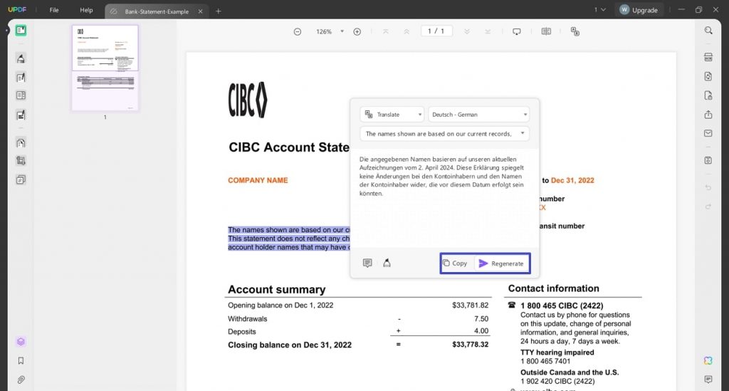 Top Methods for Accurate Bank Statement Translation - UPDF