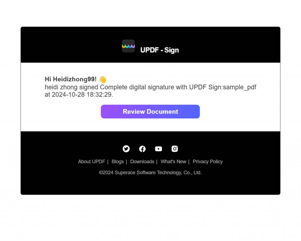 Lanzamiento de UPDF Sign: enviar, firmar y rastrear PDF | UPDF
