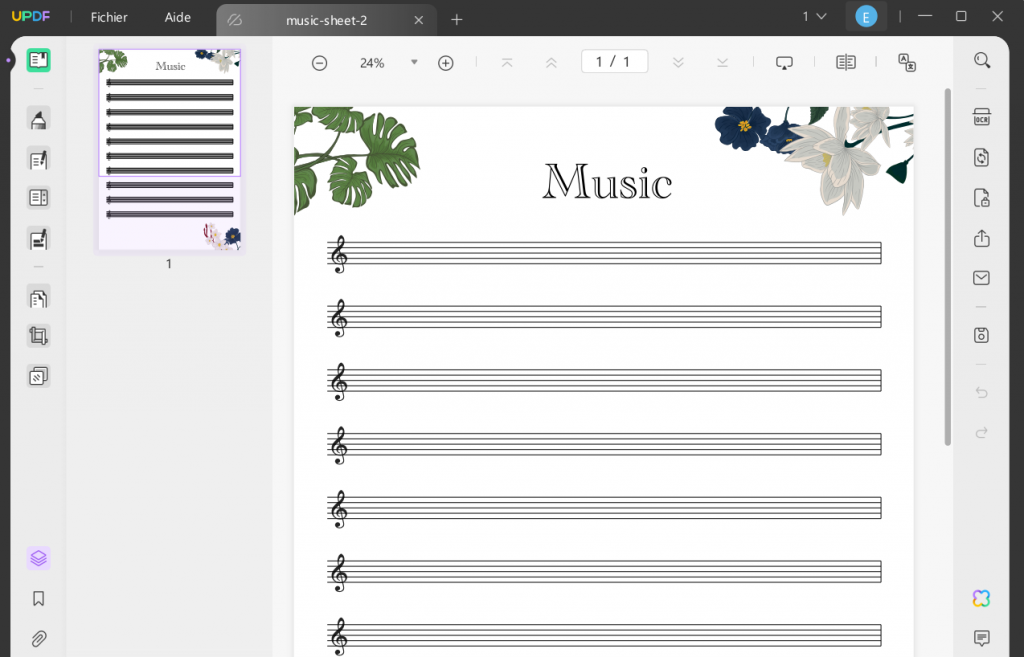 Comment jouer une partition à partir d'un fichier PDF ? | UPDF