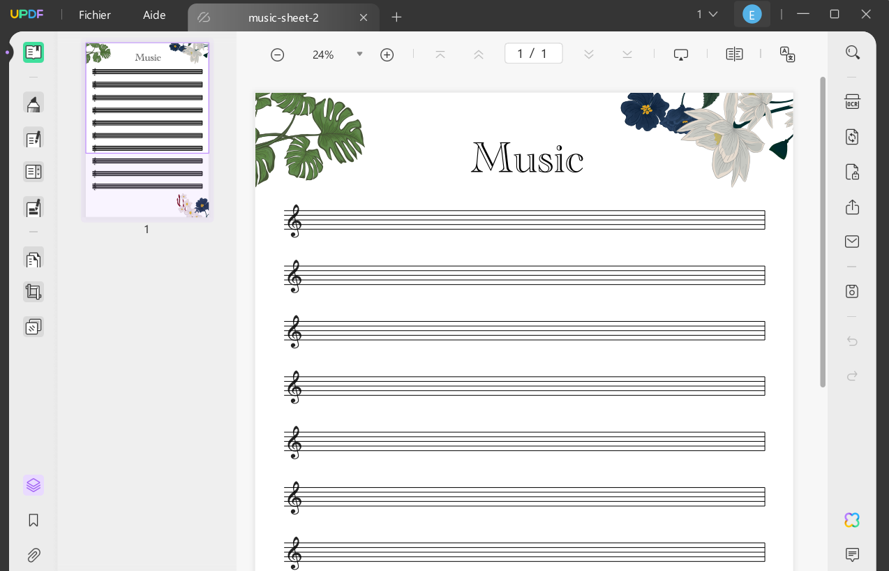 Comment jouer une partition à partir d'un fichier PDF ? | UPDF