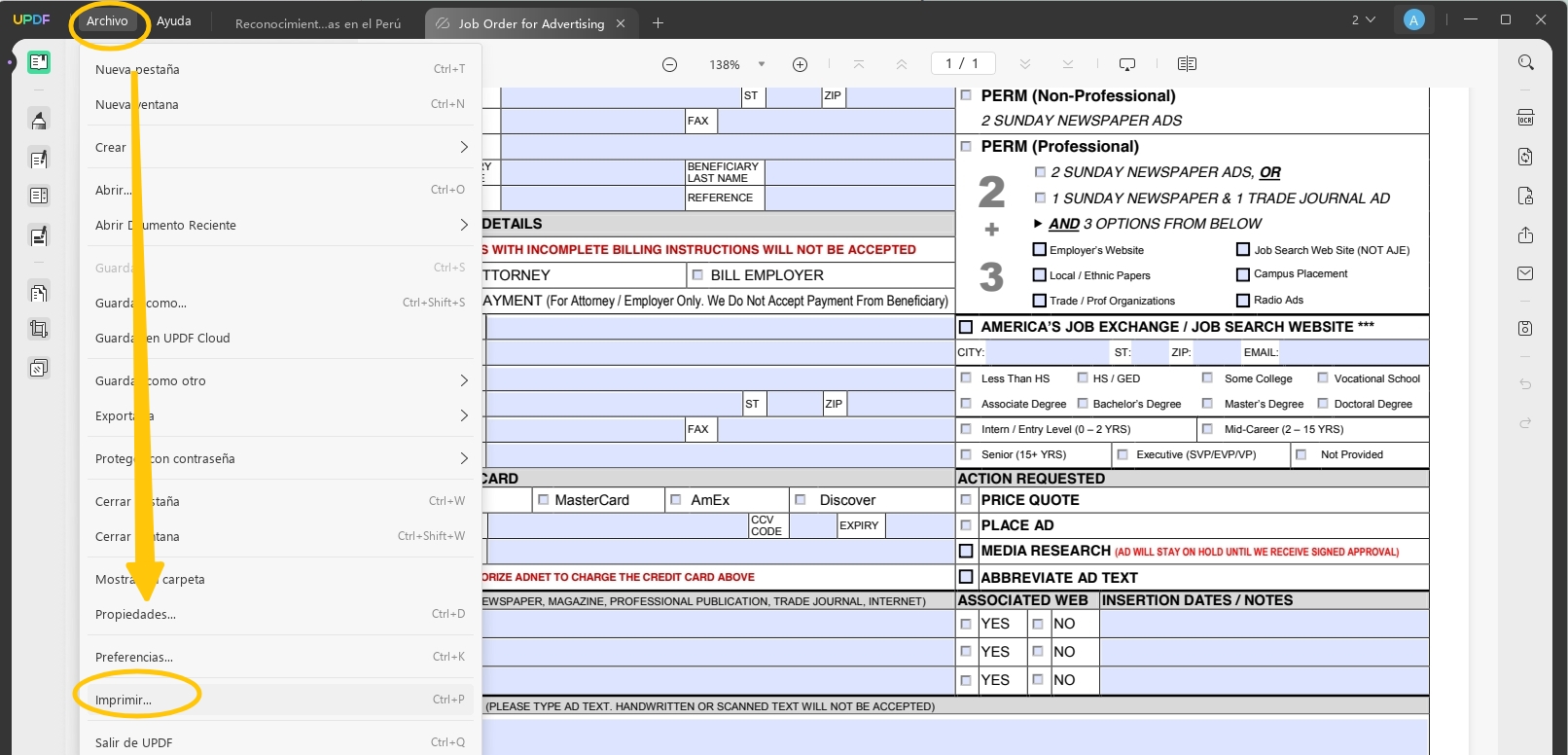 ¿Cómo convertir un PDF rellenable a un PDF normal? | UPDF