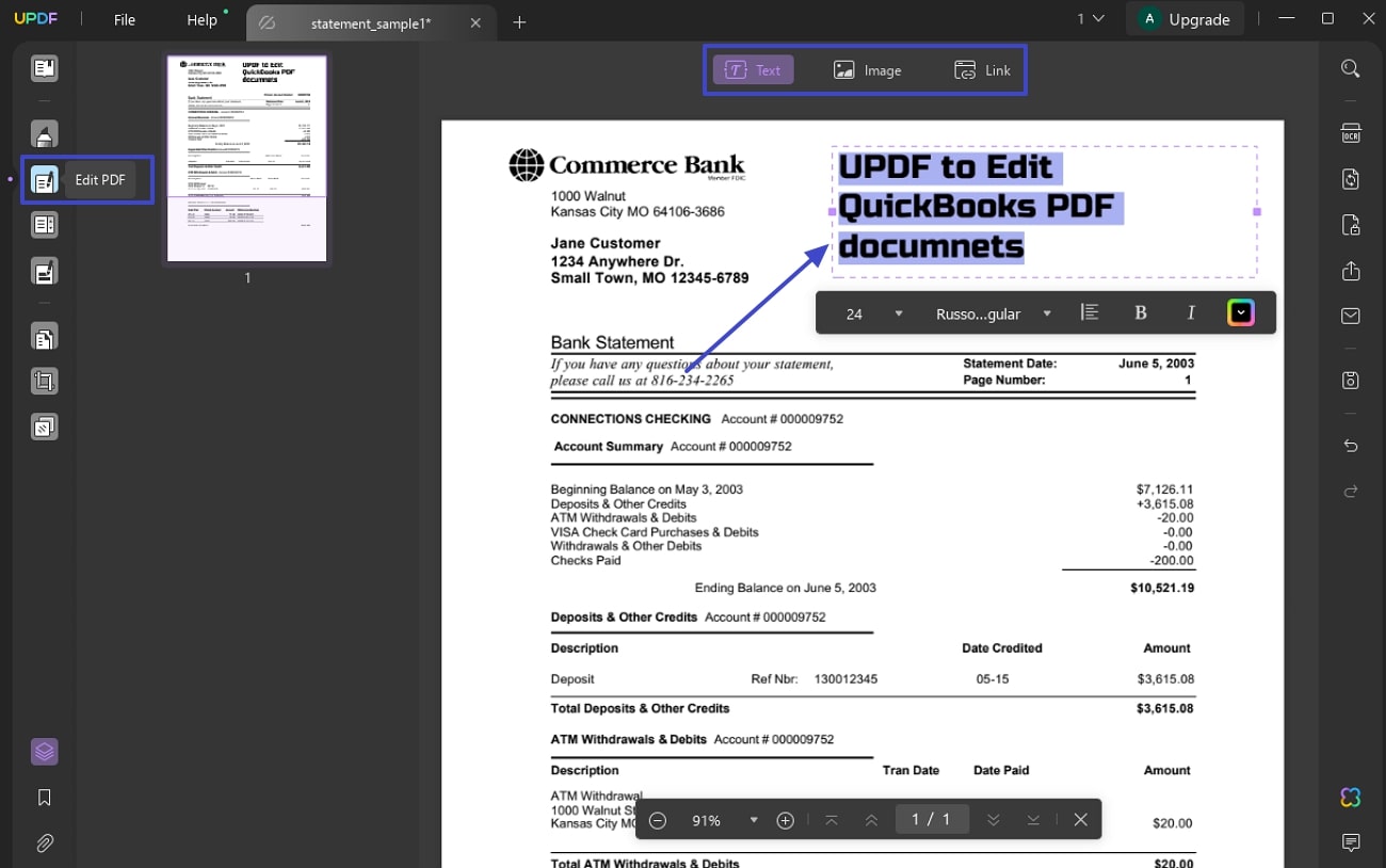 How to Export QuickBooks Documents to PDF - UPDF