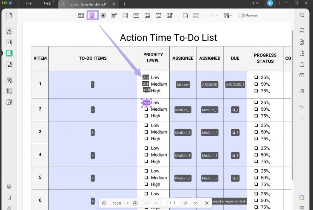 5 PDF Checklist Form Templates to Free Download | UPDF