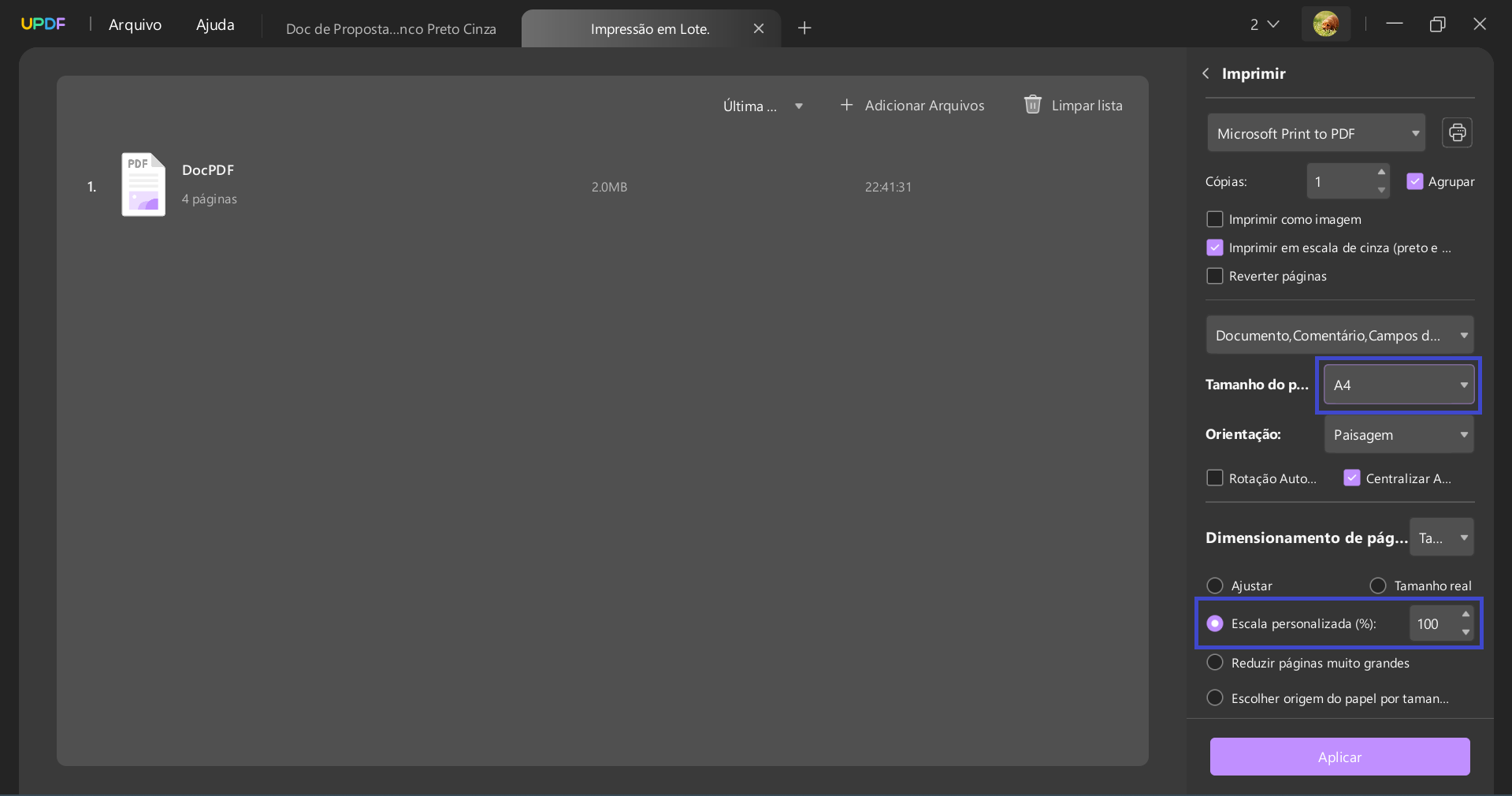 Como Imprimir um PDF Ampliado? (Guia Passo a Passo) | UPDF
