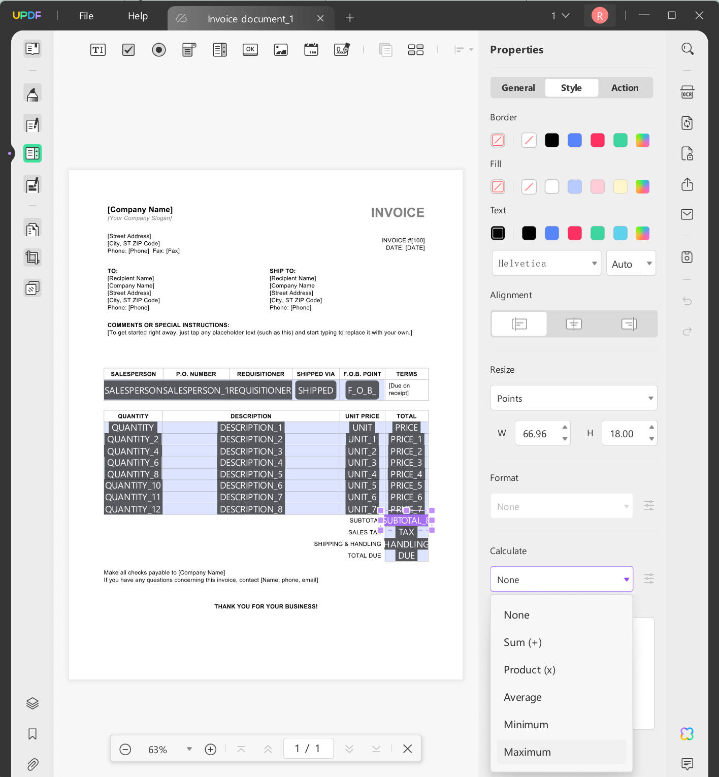 How to Add Calculations in PDF? (Step by Step) | UPDF