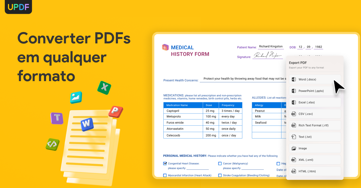 3 Métodos para Converter PDF em Formulário Preenchível | UPDF