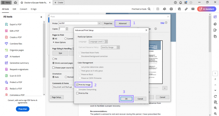 How to Print as Image with Adobe Acrobat? Easy Guide | [Official] UPDF