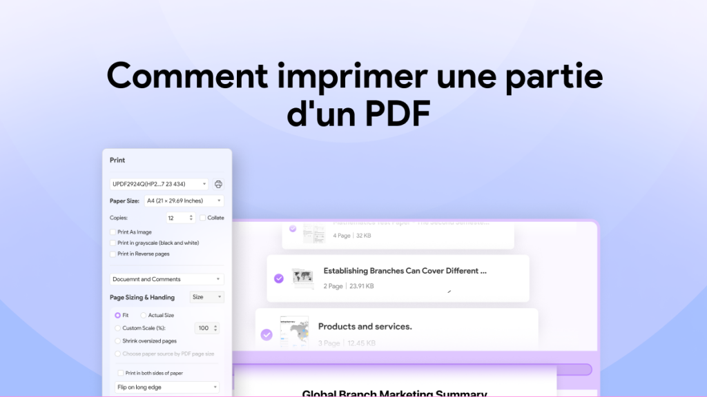 Comment imprimer une partie d’un PDF facilement | UPDF