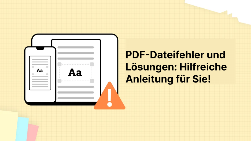 Die 5 häufigsten PDF-Fehler mit Lösungen: Quick Hacks | UPDF