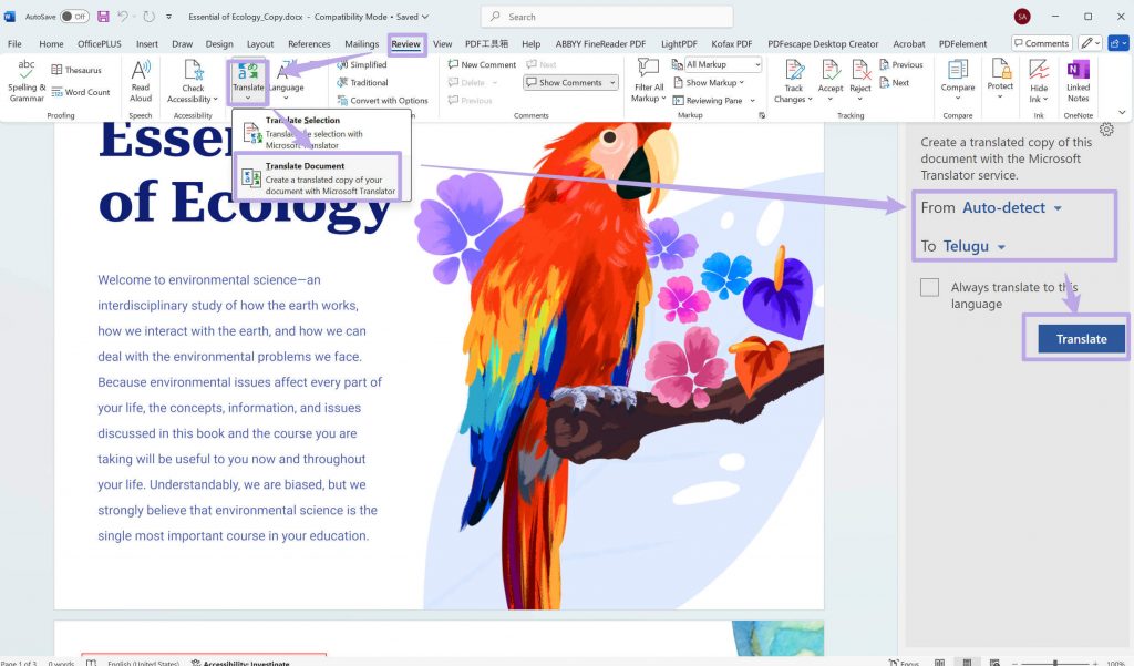 How to Translate PDF with Adobe Acrobat? (Step by Step) | UPDF