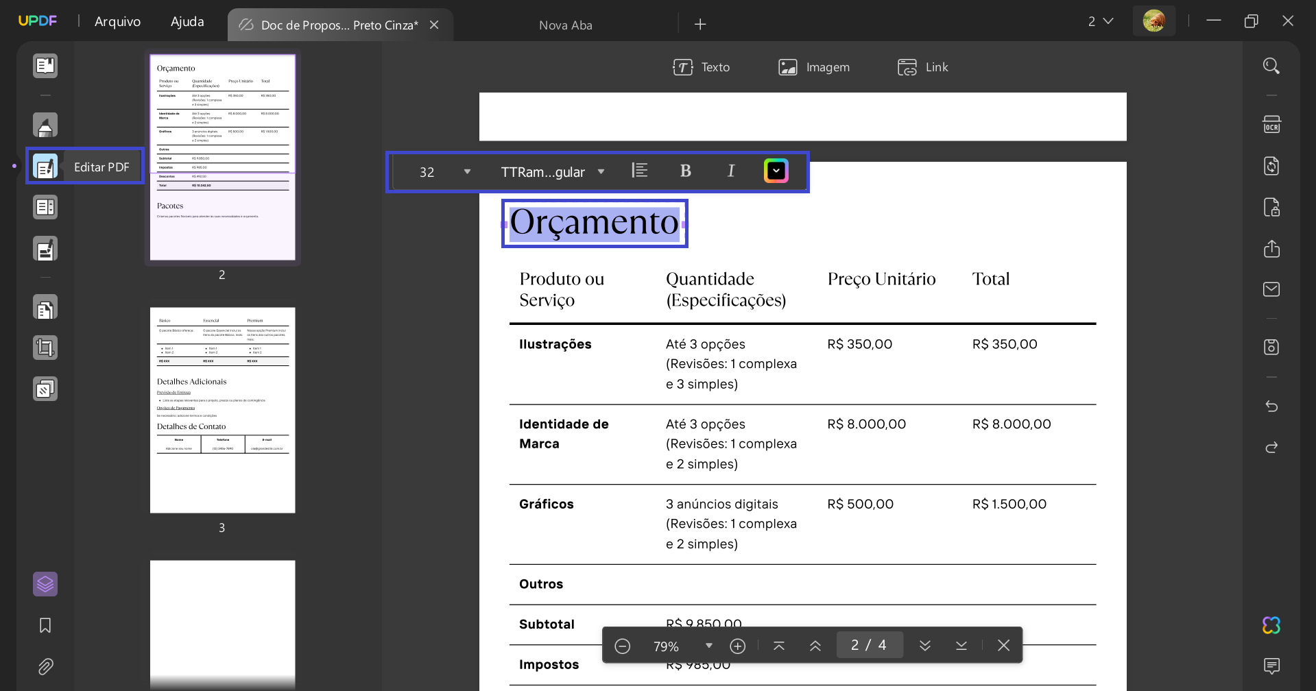 Editar um PDF com a Mesma Fonte com um Profissional | UPDF