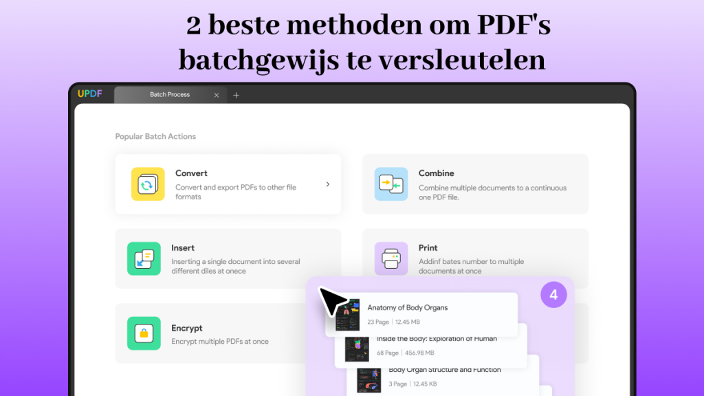 Hoe u PDF-bestanden eenvoudig batchgewijs kunt encrypteren - UPDF