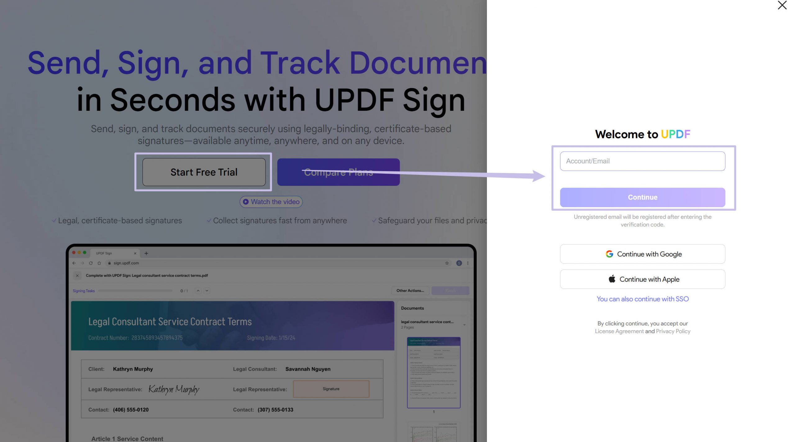 License and Activate | UPDF Sign User Guide