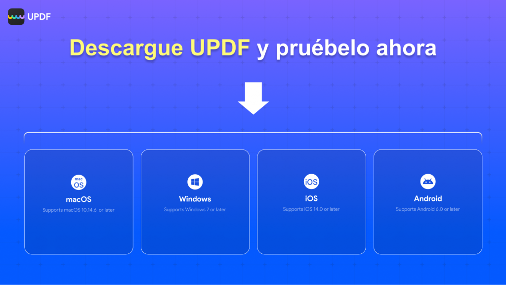 Descargar UPDF para Empezar una experiencia especial