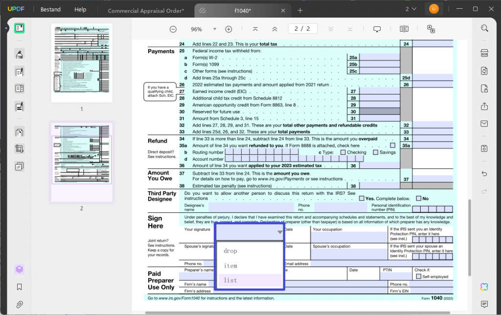 Handleiding over het invullen van een pdf-formulier - UPDF