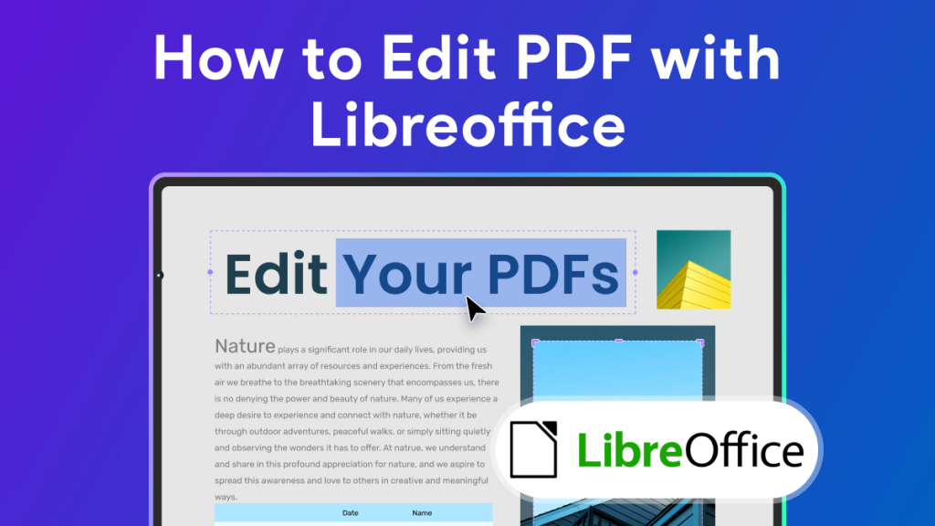 How to Edit PDF with LibreOffice: Easy Guide with Steps | [Official] UPDF