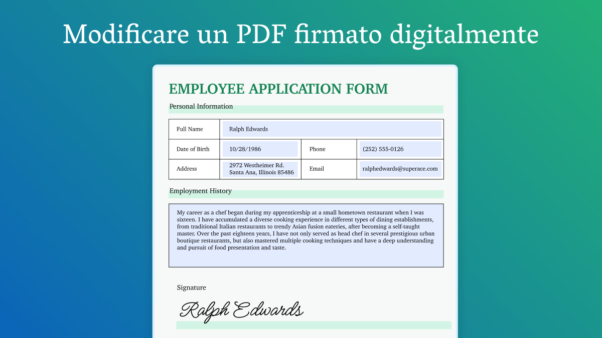 Come modificare un PDF firmato digitalmente? | UPDF