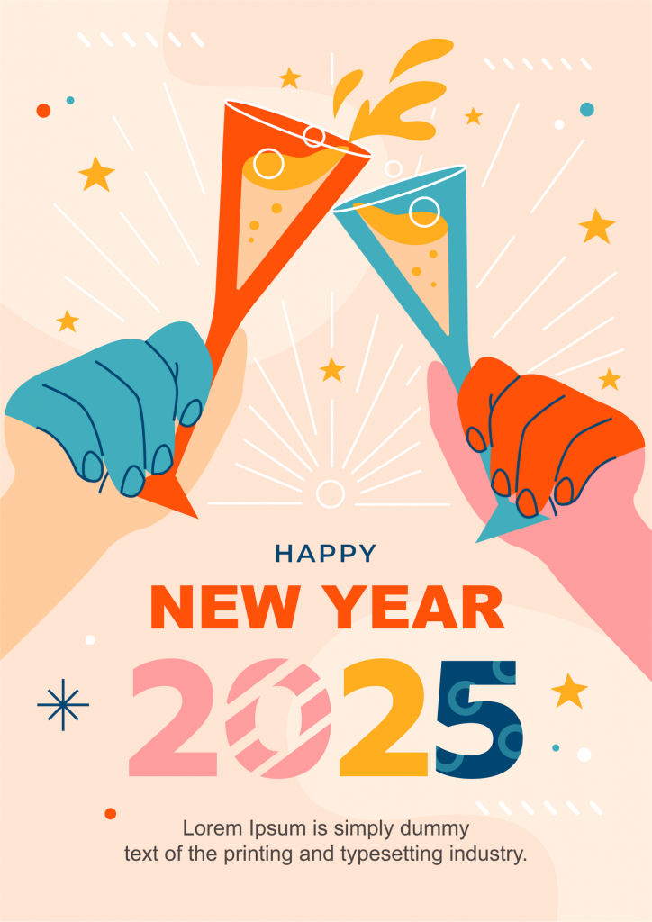 Free 2025 Happy New Year Cards, Posters and Templates |UPDF