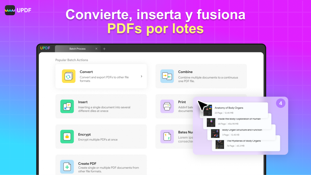 Procesar PDF por lotes con UPDF para Procesar PDF por lotes con UPDF para