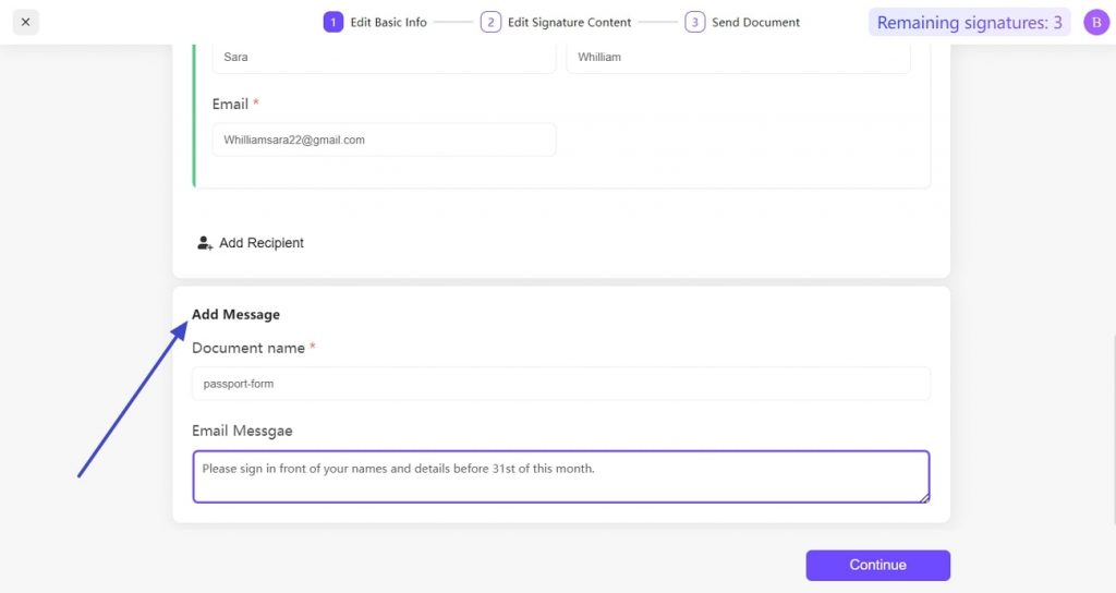 Sending Documents for Signature | UPDF Sign User Guide