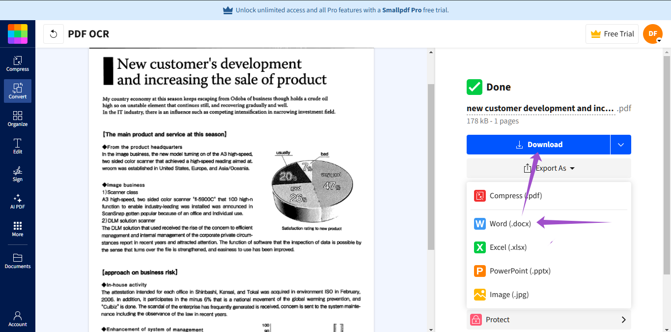 Come usare la funzione OCR di Smallpdf? | UPDF