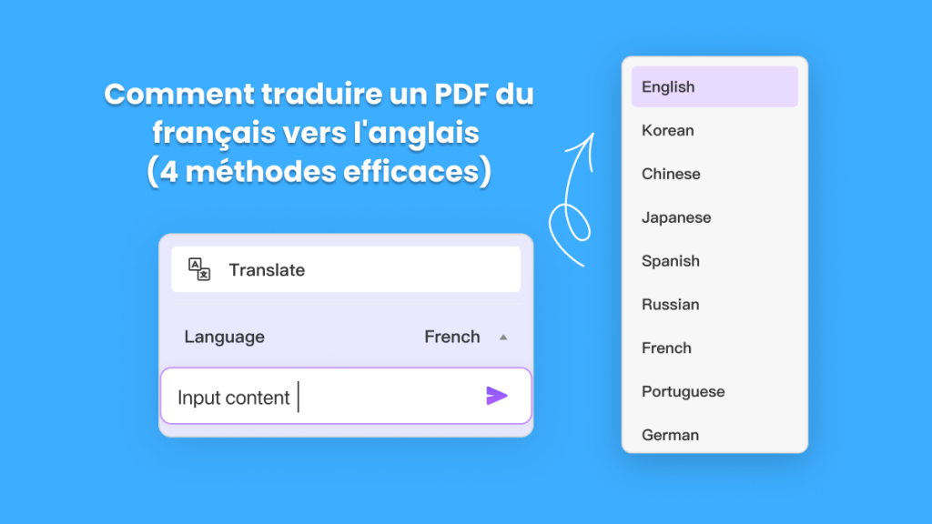 Comment traduire un PDF français en anglais | UPDF