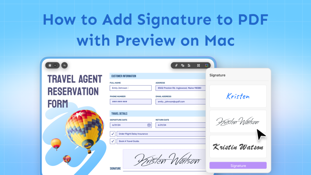 How to Add Signature to PDF with Preview on Mac? | [Official] UPDF