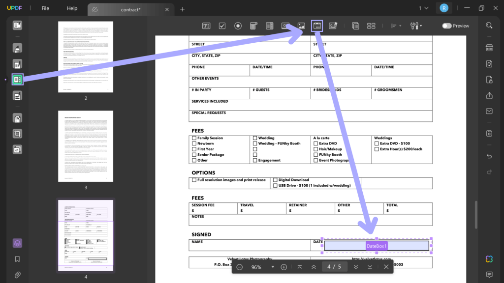 How to Add Calendar in PDF Form? Step by Step | UPDF