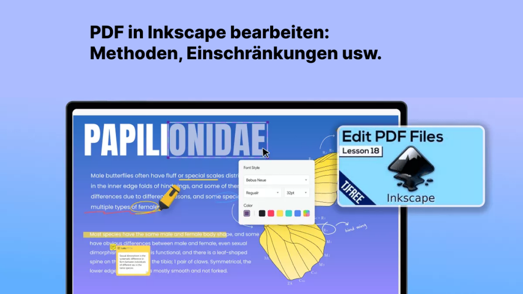 Wie man PDF in Inkscape bearbeiten kann | UPDF