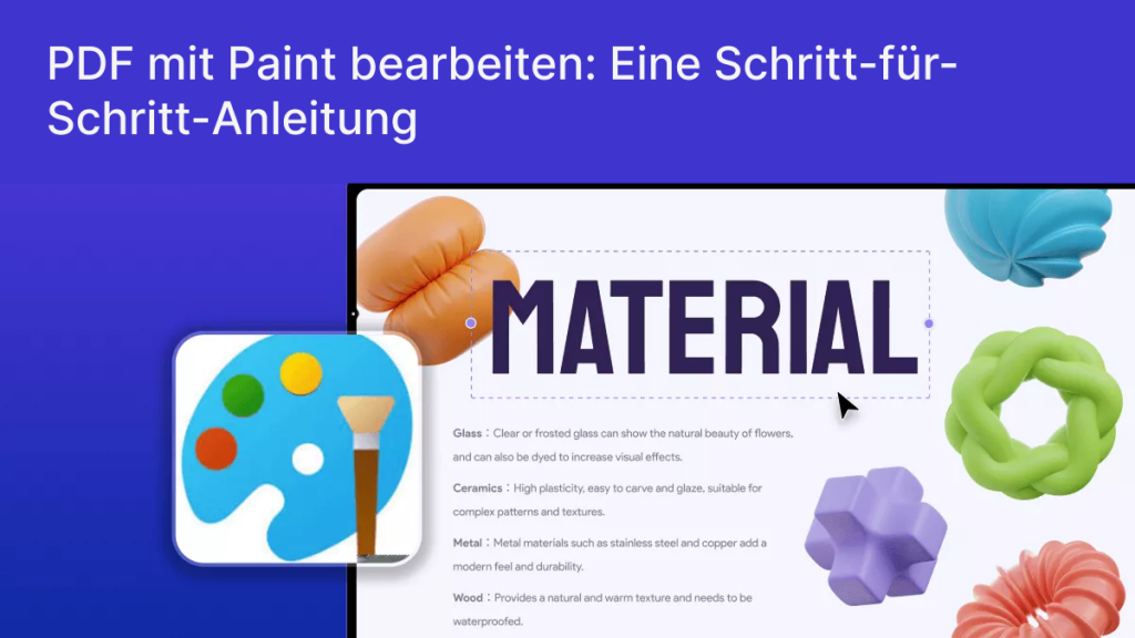 PDF mit Paint bearbeiten: Die einfache Lösung entdecken | UPDF