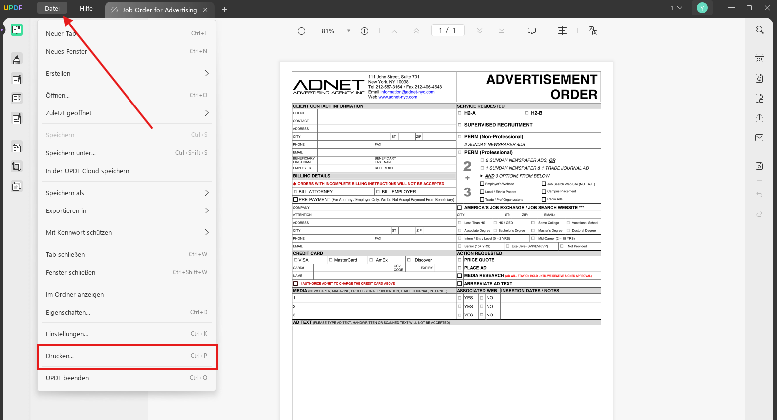 Prüfen der DPI von PDF-Dateien und Drucken | UPDF