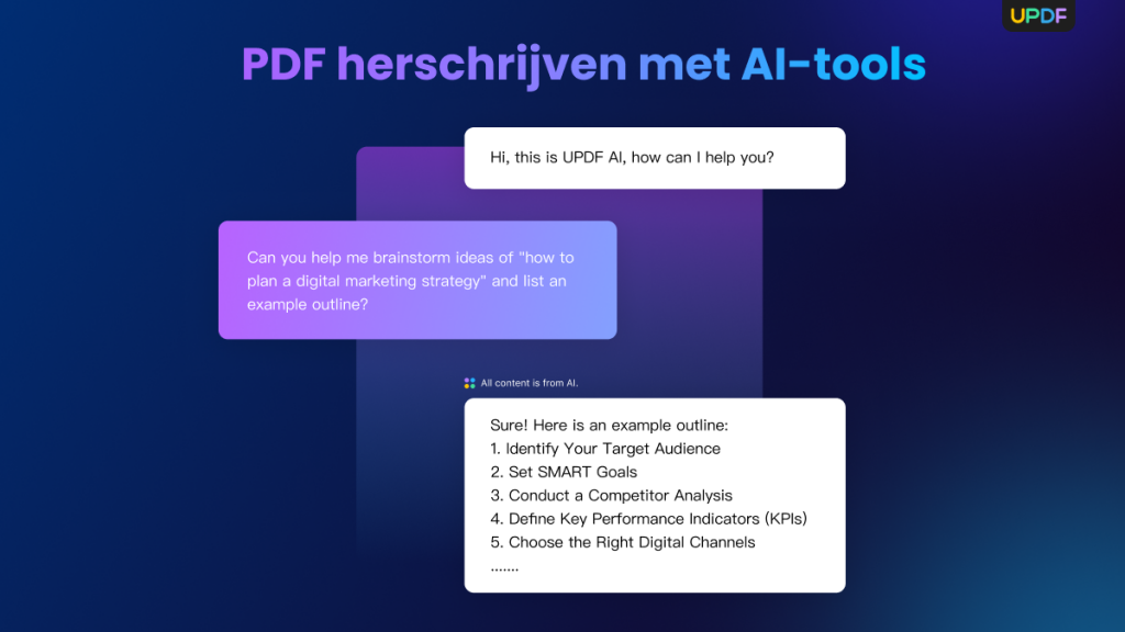 Hoe herschrijf je een PDF? (Stappenplan met 4 AI-tools) | UPDF