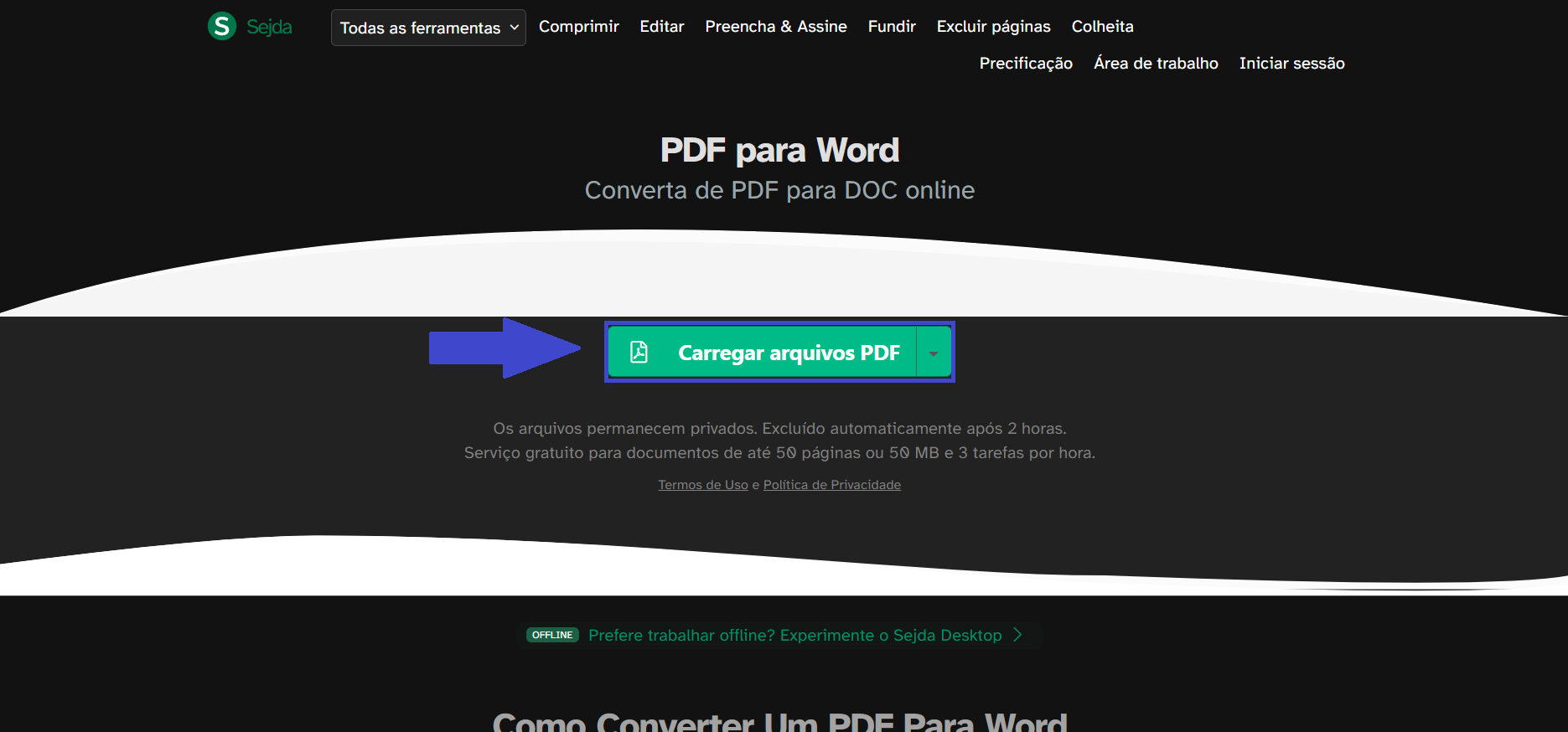 Como Usar o Sejda para Converter PDF para Word (2 Maneiras) | UPDF