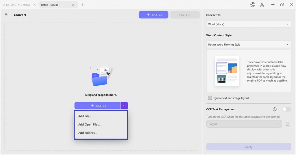 Batch PDF with UPDF on WIndows | UPDF