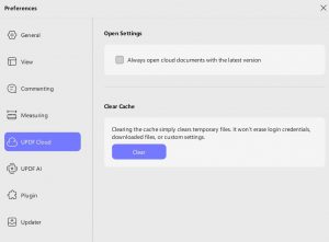 Change Preferences for UPDF on Windows | UPDF
