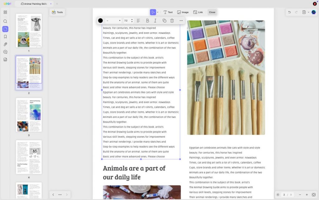 Edit Text in PDF with UPDF for Mac | User Guide