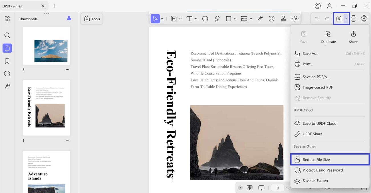 Compress PDF with UPDF on Windows | UPDF