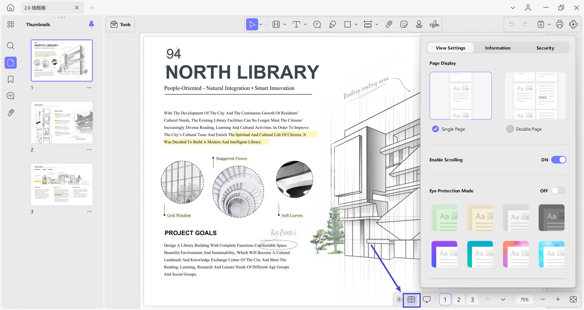 Tryb widoku strony w UPDF dla systemu Windows | Podręcznik użytkownika