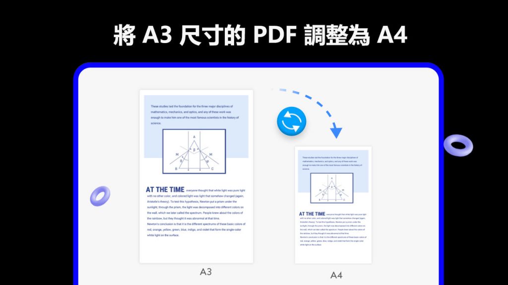 如何使用 UPDF 將 A3 尺寸的 PDF 調整為 A4？ | [Official] UPDF