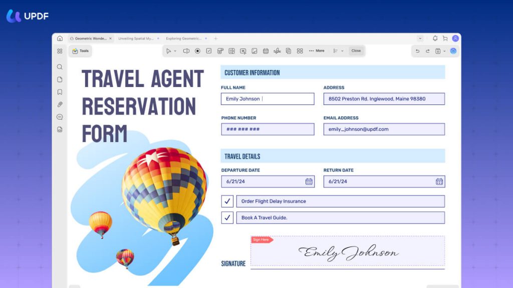 Create, Fill, and Sign PDF Forms Anytime and Anywhere | UPDF