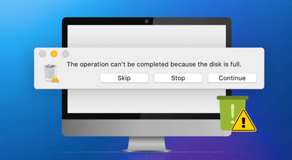 The Operation Can’t be Completed Because The Disk is Full? Fixed Now