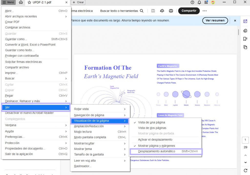 Cómo hacer desplazamiento automático en PDF (3 formas gratuitas) | [Official] UPDF
