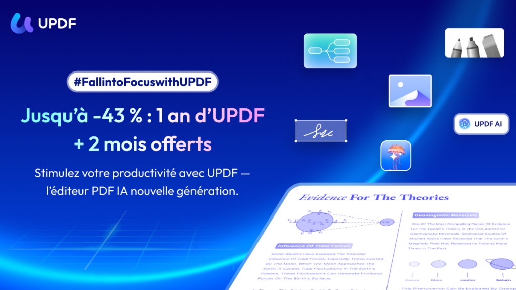 Concentrez-vous avec UPDF – 43 % de réduction + 2 mois offerts