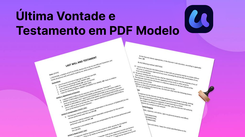 14 Modelos de Testamento em PDF para Baixar Gratuitamente | UPDF