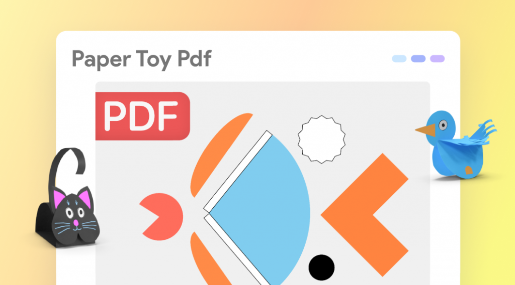 Get paper toy PDF templates for Free – UPDF