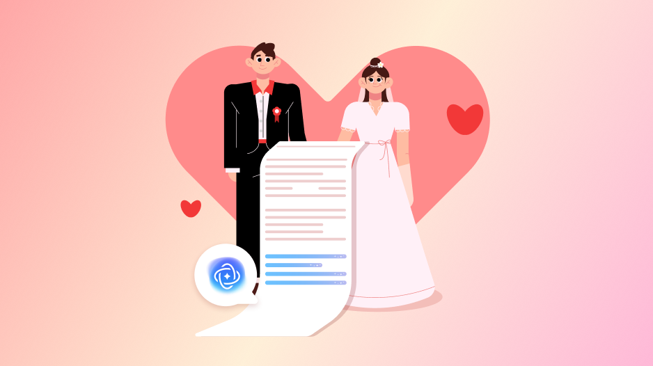 無料AI結婚の誓いジェネレーター – ロマンチック・ユニークに