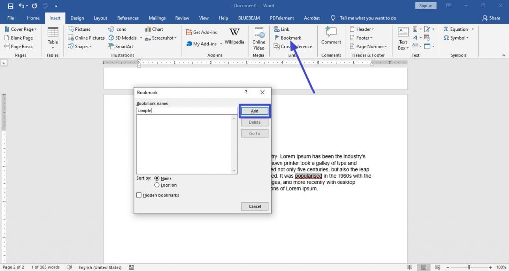 Learning How to Hyperlink in Word to Another Page in the Same Document ...