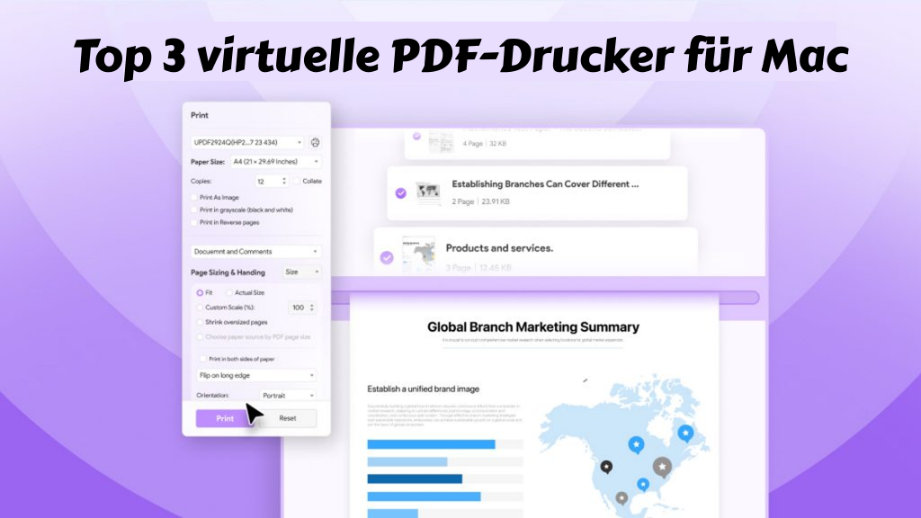 Top 3 virtuelle PDF-Drucker für Mac [2026] - UPDF